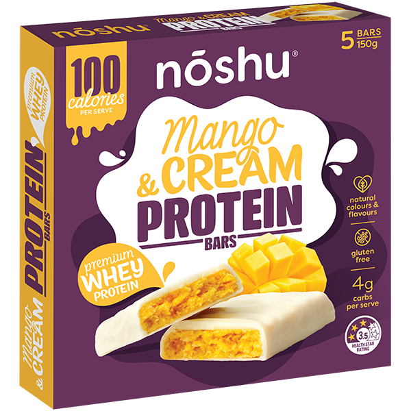 Noshu | Product - Mango & Cream Protein Bars