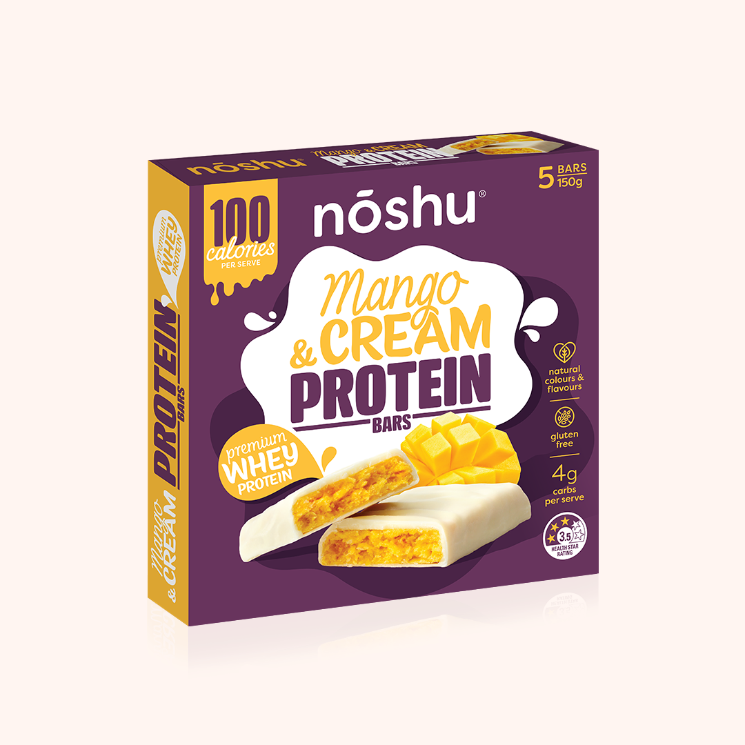 Noshu | Product - Mango & Cream Protein Bars