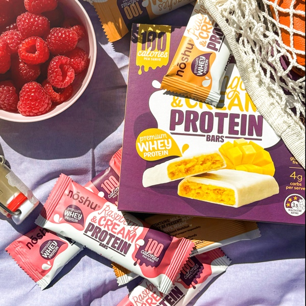 Noshu | Product - Mango & Cream Protein Bars