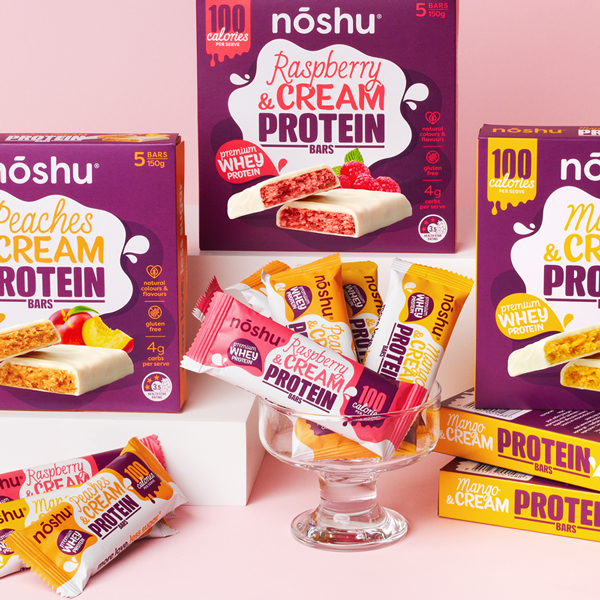 Noshu | Product - Mango & Cream Protein Bars