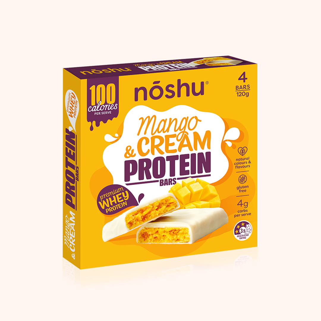 Noshu | Product - Mango & Cream Protein Bars