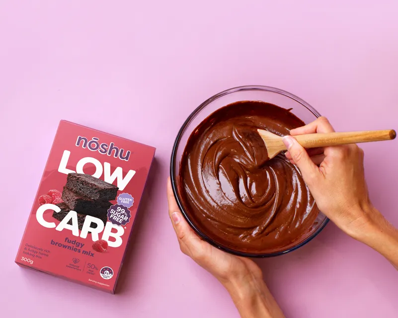 Noshu | Low Sugar Bars, Cakes, Cookies, Brownies, Pancakes | Low Carb