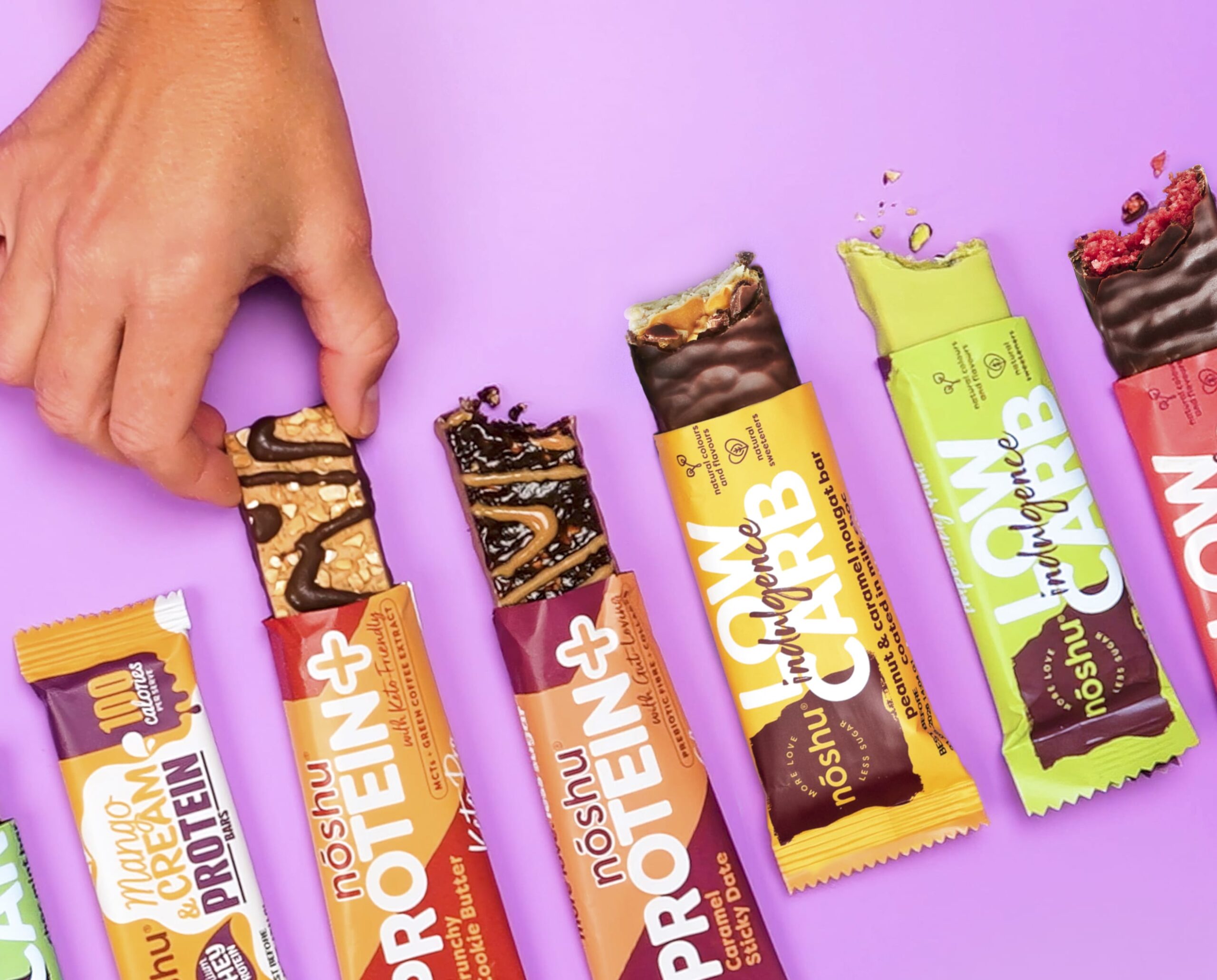 Noshu | Low Sugar Bars, Cakes, Cookies, Brownies, Pancakes | Low Carb