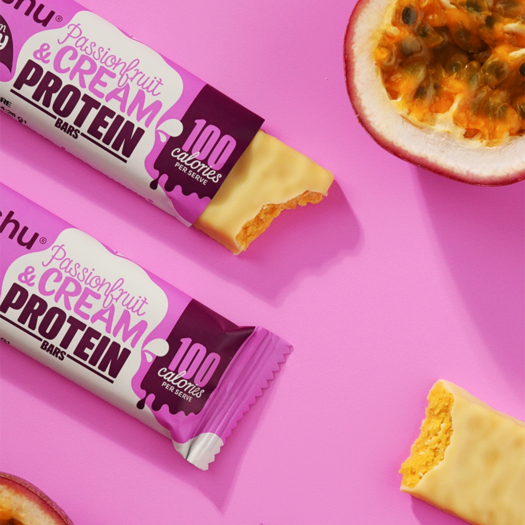 Noshu | Product - Passionfruit & Cream Protein Bars